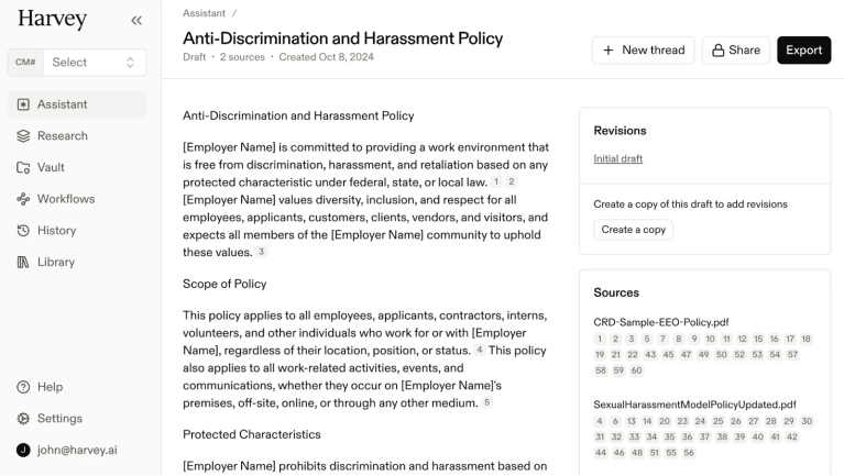 Company Spotlight: Harvey AI – Revolutionizing Legal Workflows with AI – Stepmark Partners